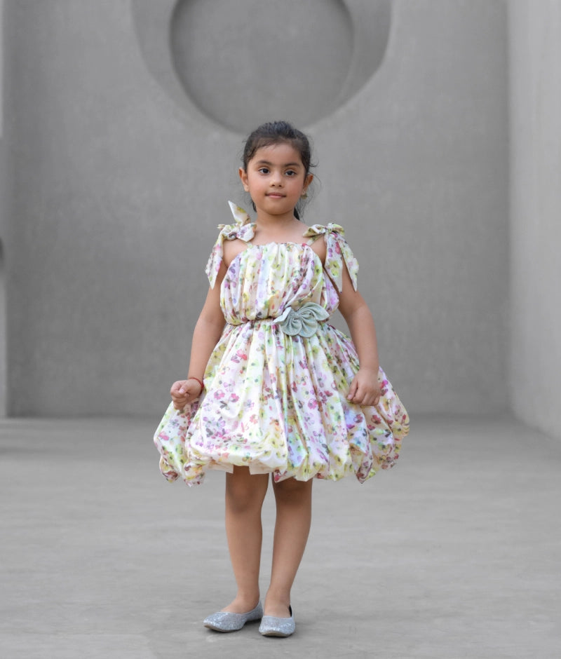 Shine & Swirl Metallic Frock